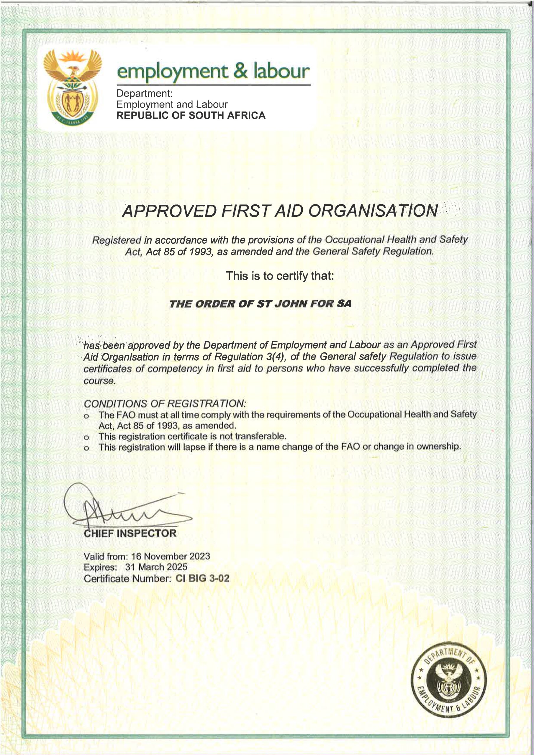 St John Accreditations | QCTO & SETA Accredited Training